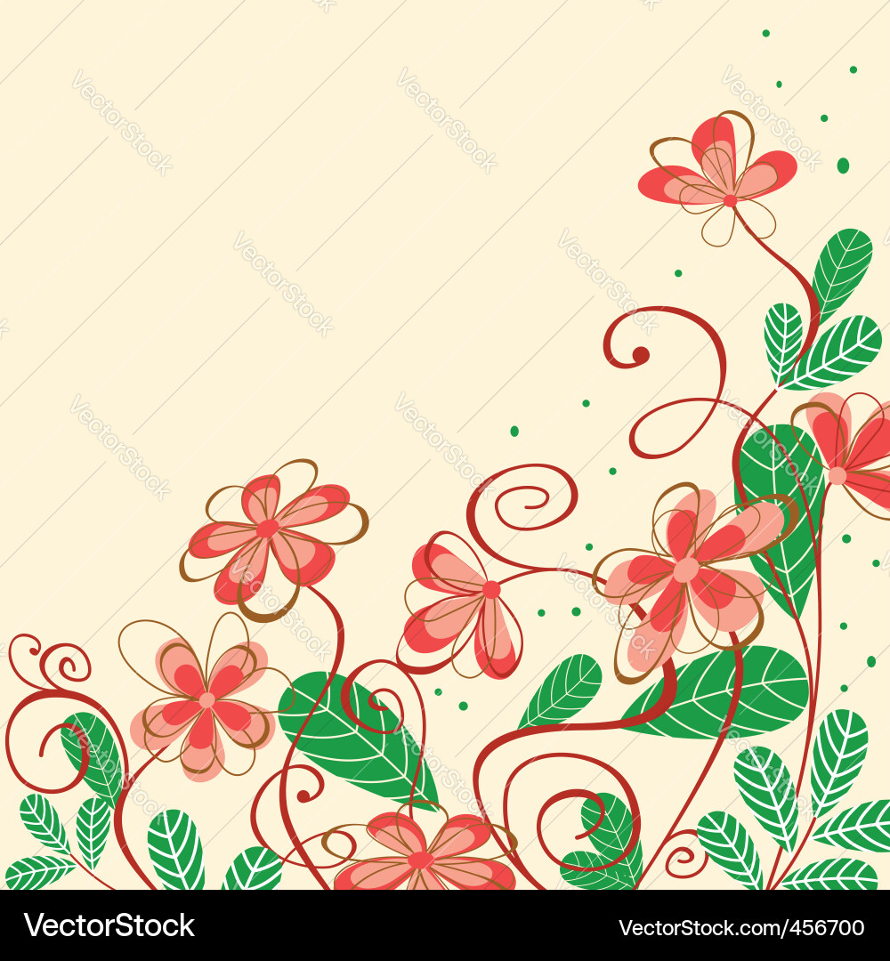 Floral background Royalty Free Vector Image - VectorStock