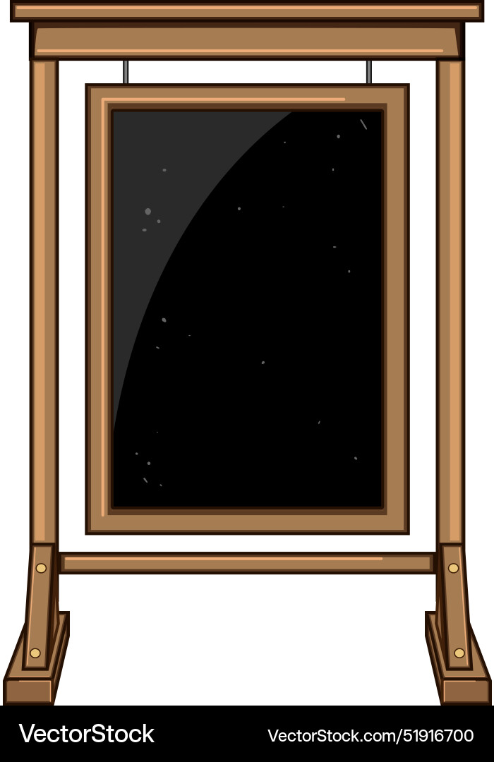 Frame outdoor chalkboard cartoon Royalty Free Vector Image