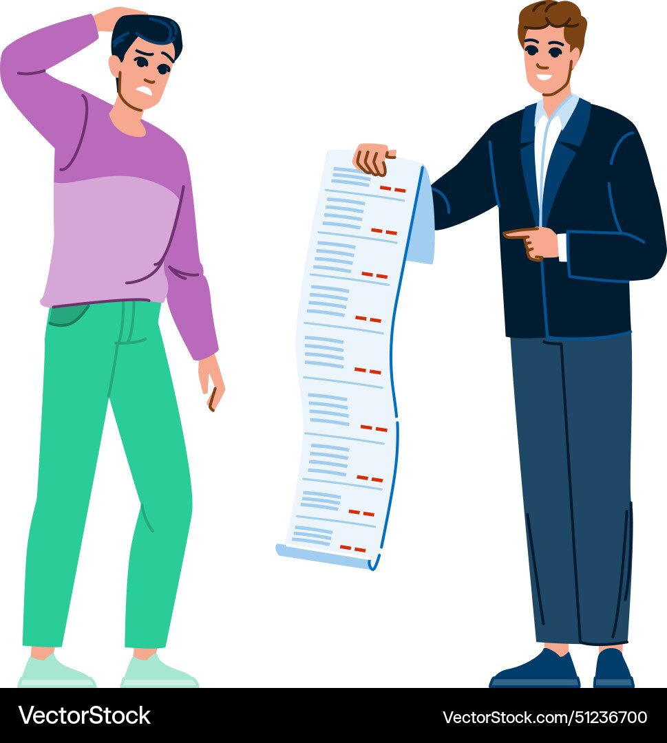 Refund accounts receivable Royalty Free Vector Image