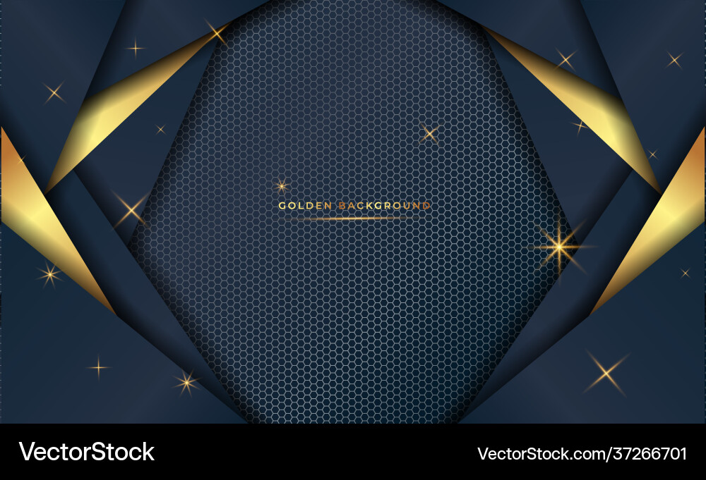 Golden greeting card background Royalty Free Vector Image
