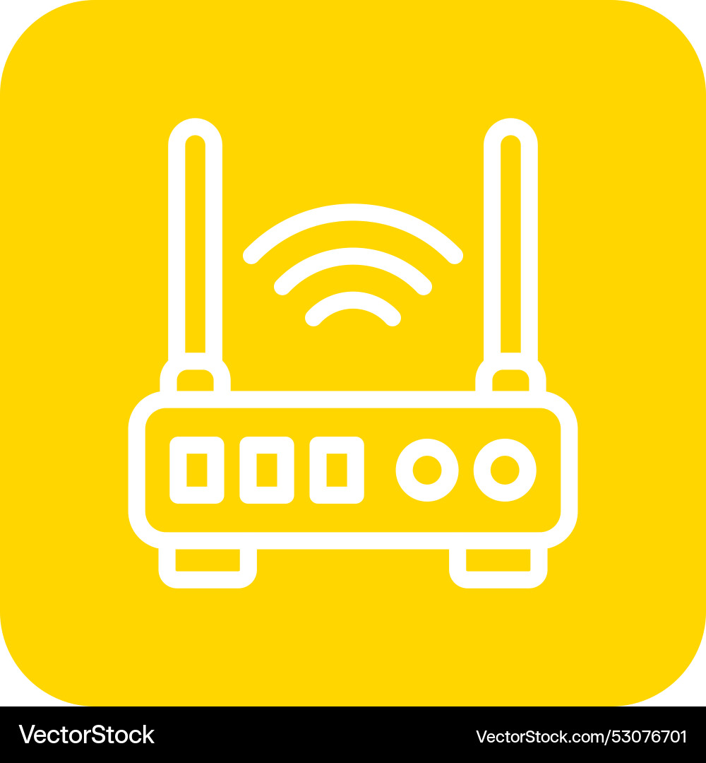 Router icon design Royalty Free Vector Image - VectorStock