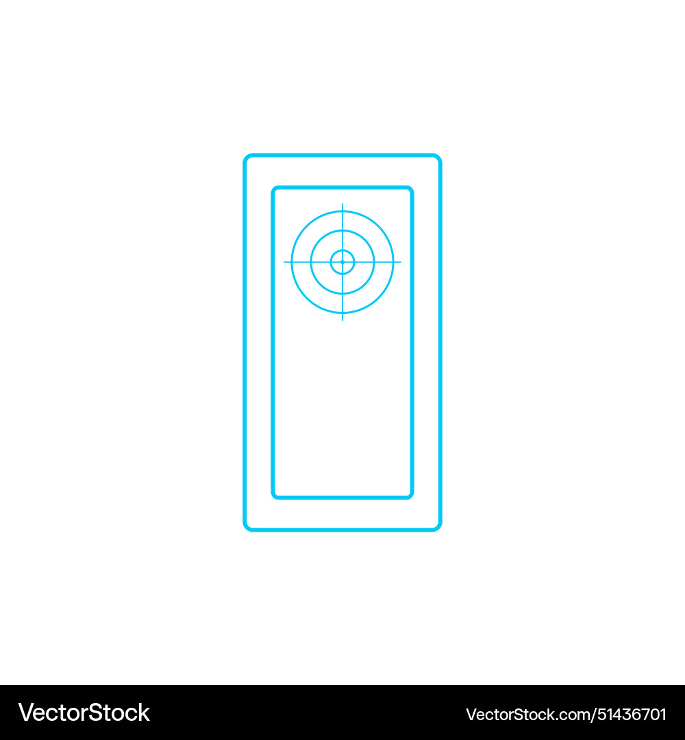Shooting target laser tag goal icon Royalty Free Vector
