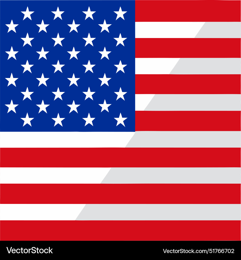 American flag Royalty Free Vector Image - VectorStock