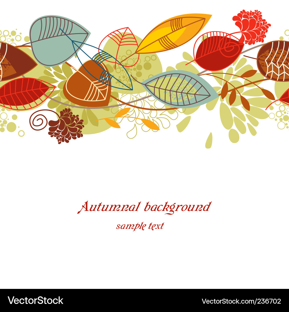 Autumn Leaf Pattern Royalty Free Vector Image - VectorStock