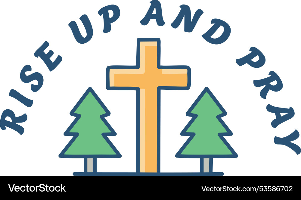 Christian faith typography for print Royalty Free Vector