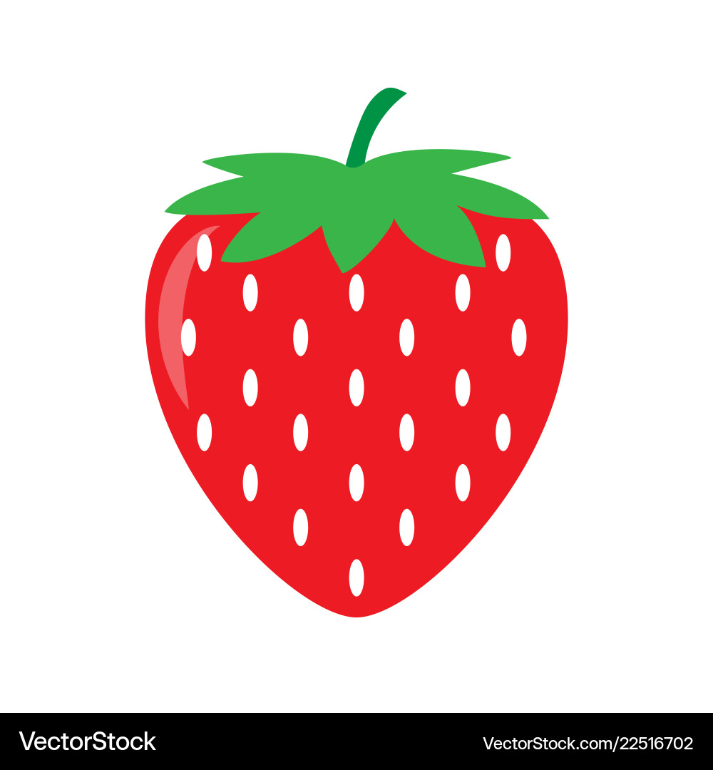 Garden strawberry icon Royalty Free Vector Image