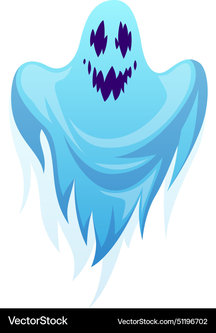Ghost cartoon halloween spooks scary ghostly Vector Image