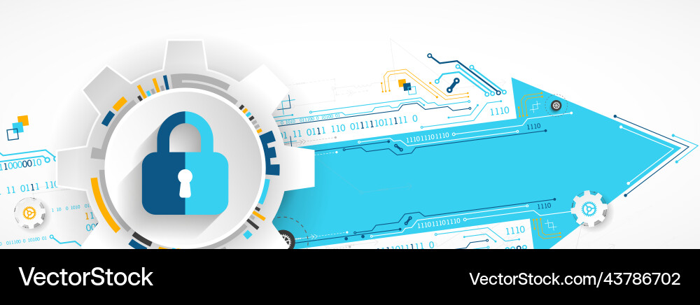 Protection background technology security encode Vector Image