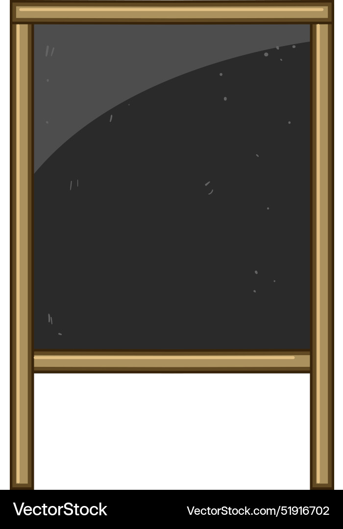 Sign outdoor chalkboard cartoon Royalty Free Vector Image