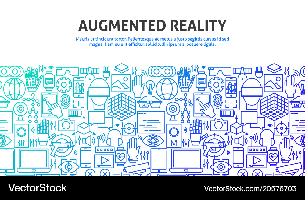 Augmented reality concept Royalty Free Vector Image