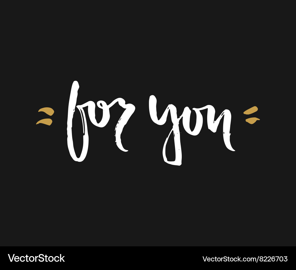 Hand drawn lettering poster Royalty Free Vector Image