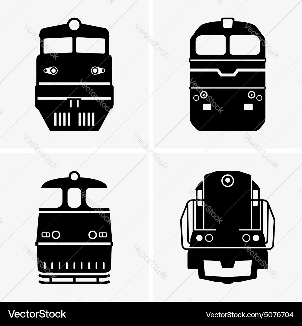 Diesel locomotive Royalty Free Vector Image - VectorStock