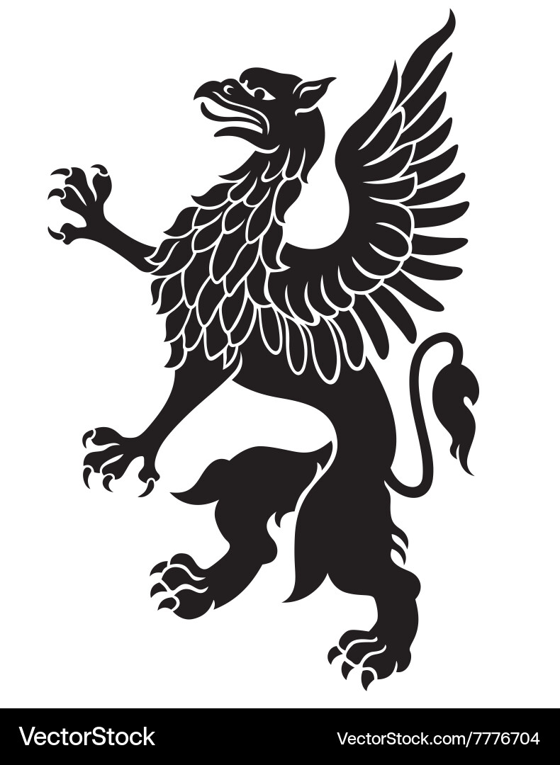 Heraldic griffin Royalty Free Vector Image - VectorStock