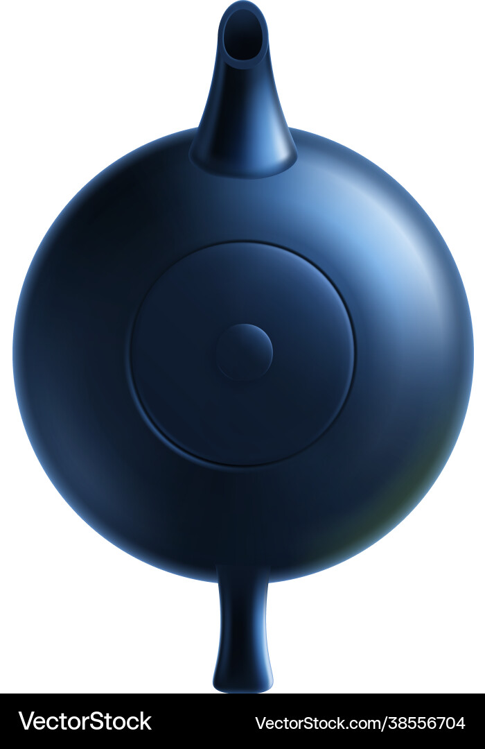 Realistic teapot Royalty Free Vector Image - VectorStock