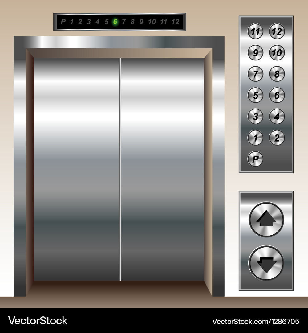 Elevator set Royalty Free Vector Image - VectorStock