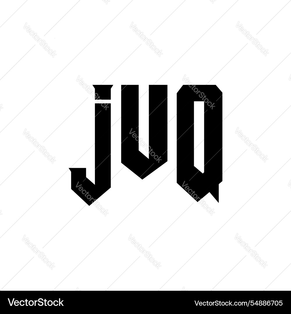Juq letter logo design for technology company Vector Image