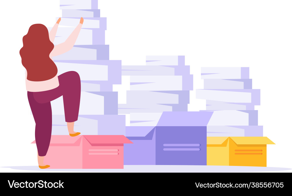 Paper work icon Royalty Free Vector Image - VectorStock
