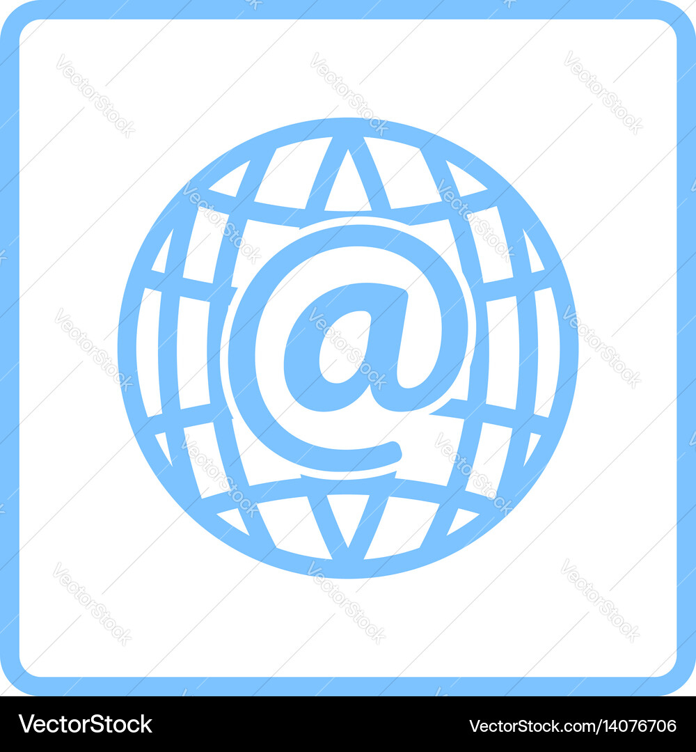 Global e-mail icon Royalty Free Vector Image - VectorStock