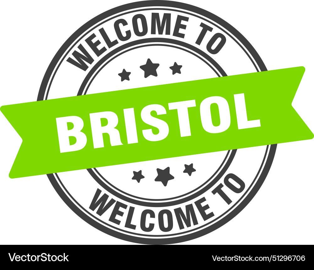Welcome to bristol stamp round sign Royalty Free Vector