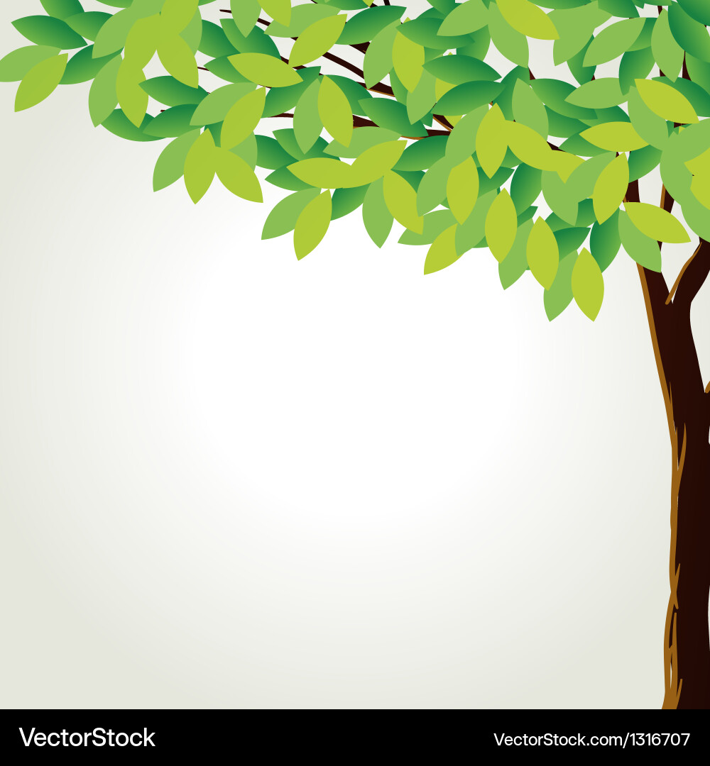 A tall tree Royalty Free Vector Image - VectorStock