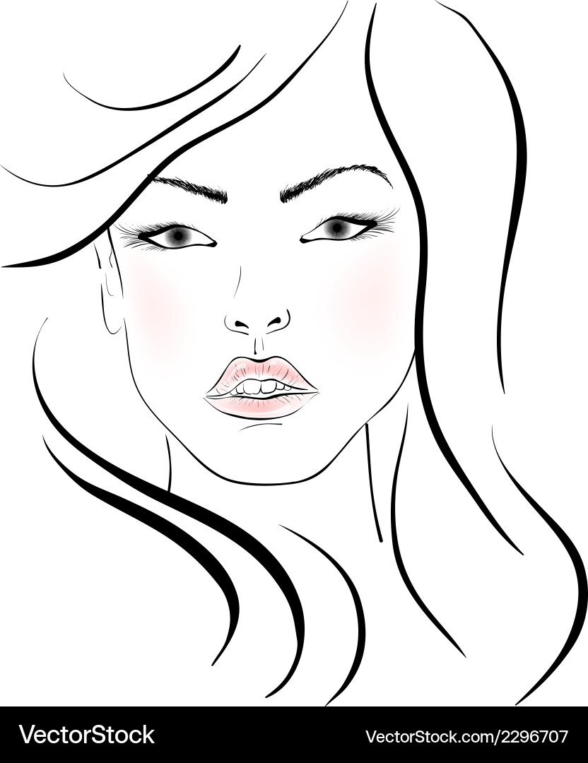 Beautiful girl Royalty Free Vector Image - VectorStock