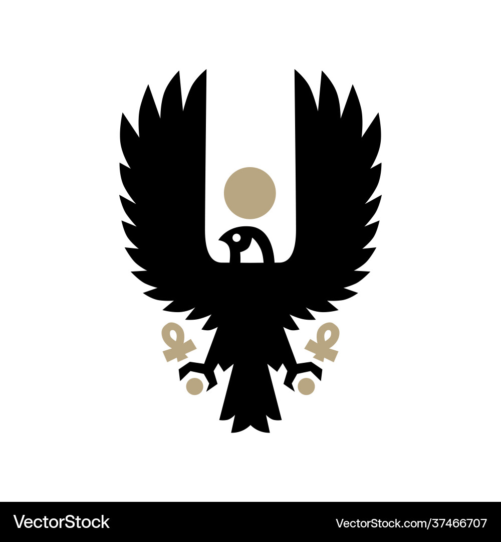 Simbolo Do Falcao De Horus Premium Vector | Egyptian Falcon Bird Horus