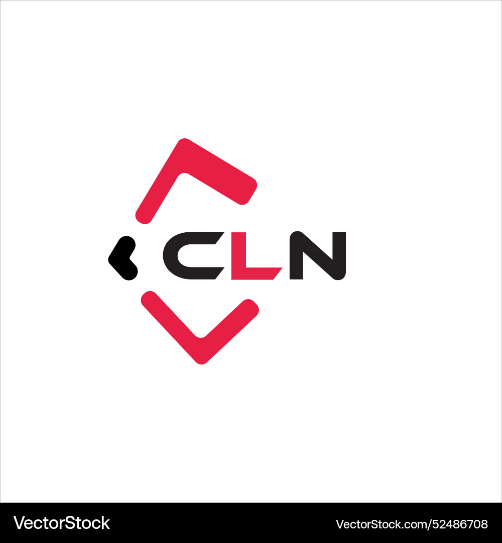 Cln creative minimalist letter logo unique Vector Image