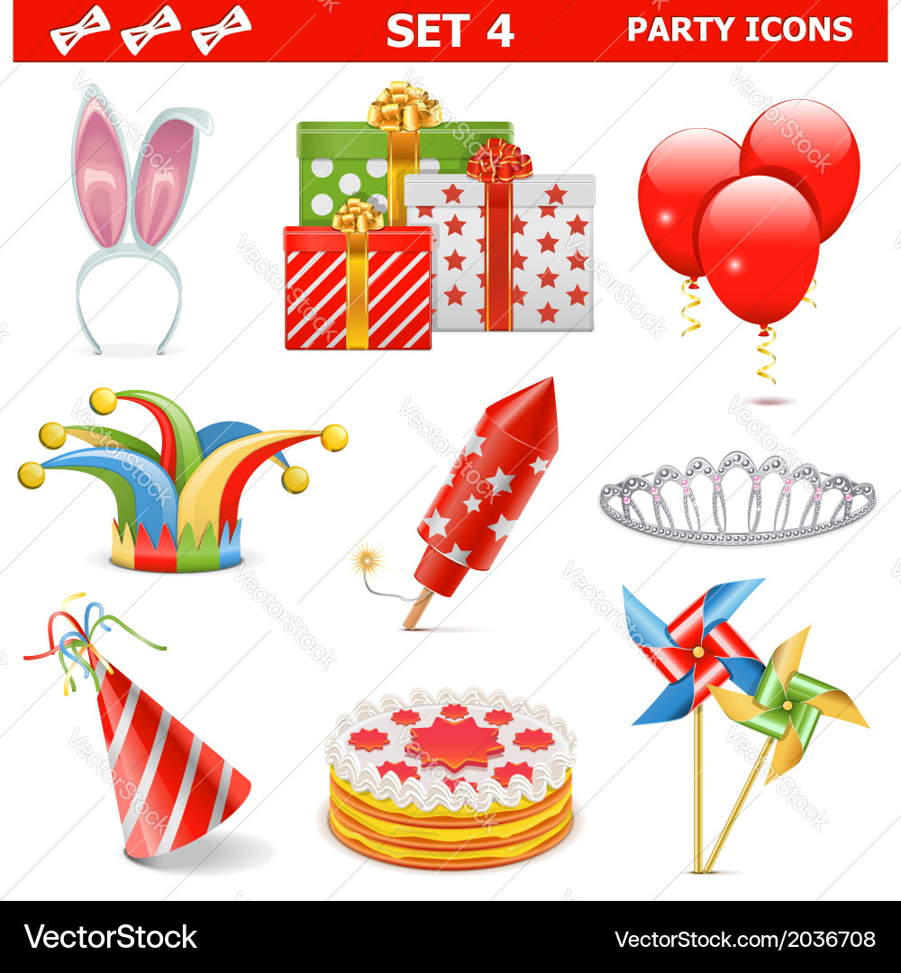 Party Icon Set – Celebration & Festivities