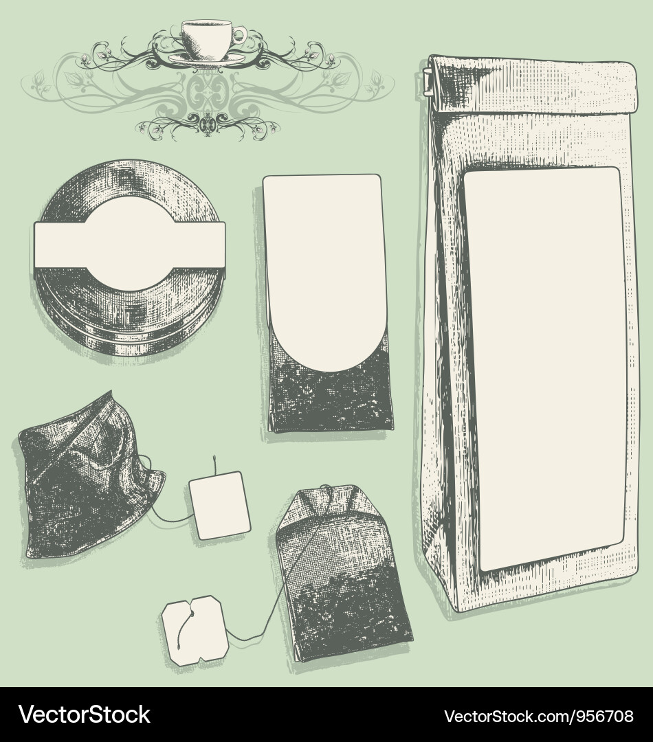 Tea Label Collection Royalty Free Vector Image