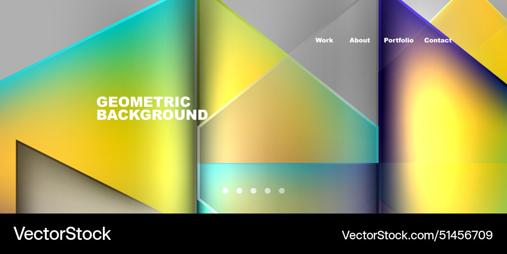 Flowing bright neon gradients geometric abstract Vector Image