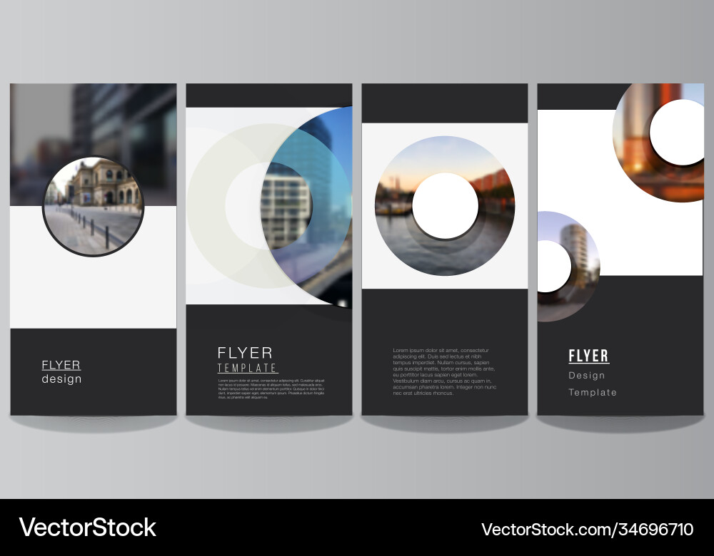 Layout flyer banner templates Royalty Free Vector Image