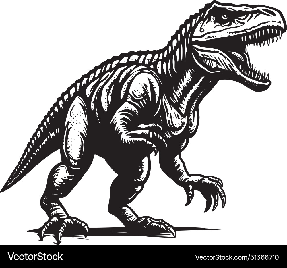 Raptor - minimalist and flat logo Royalty Free Vector Image