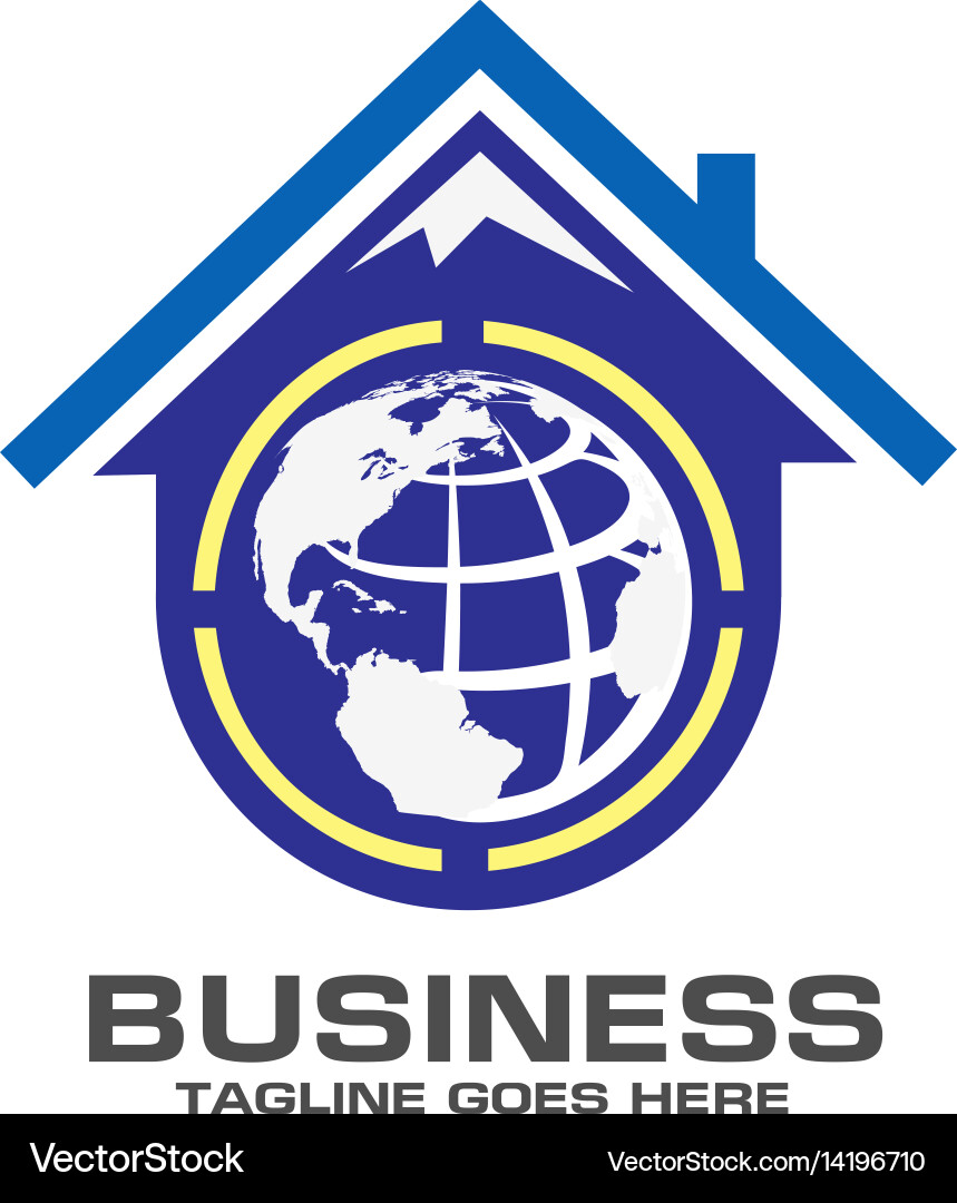 Roofing world logo Royalty Free Vector Image - VectorStock