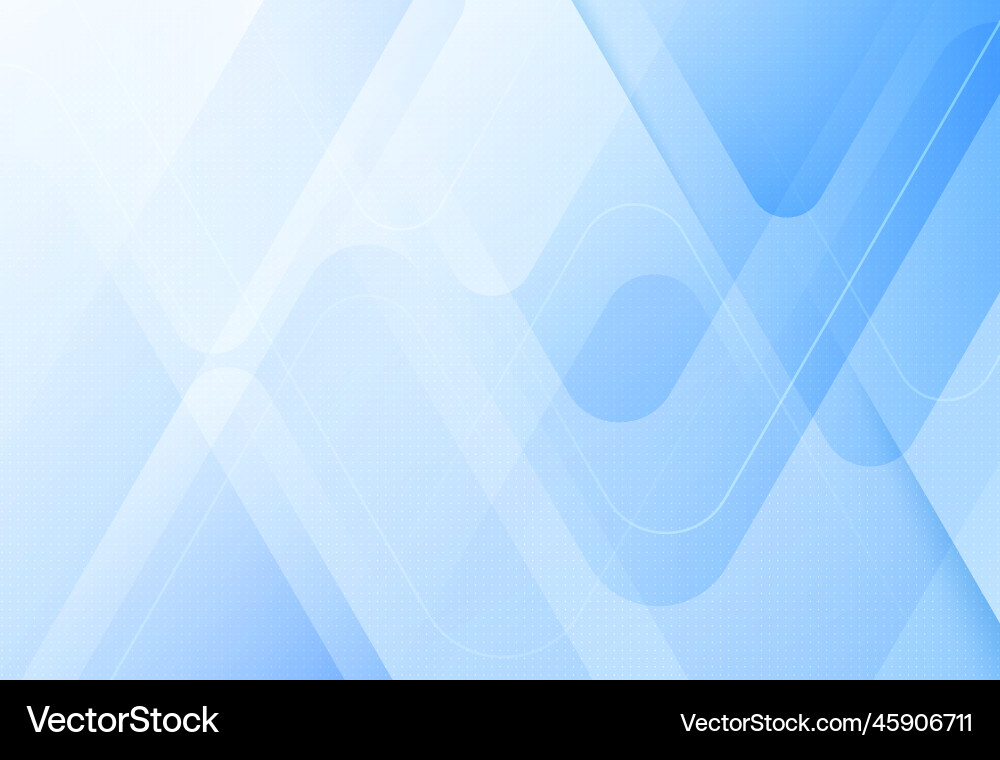 Abstract light blue and white gradient geometric Vector Image