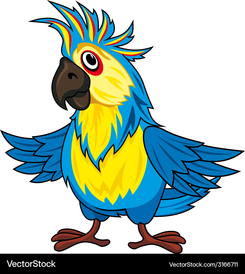 Colorful parrot Royalty Free Vector Image - VectorStock