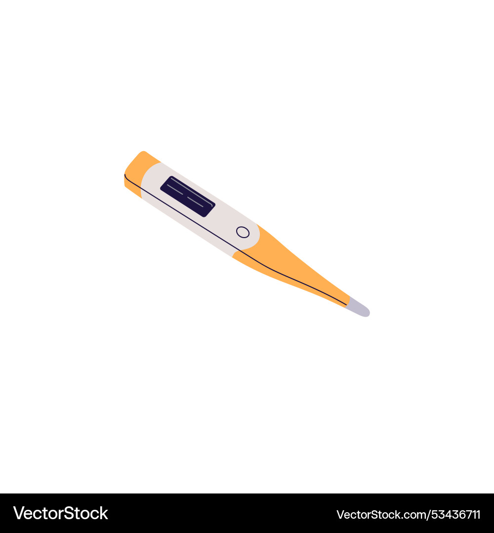 Electronic thermometer icon medical instrument Vector Image