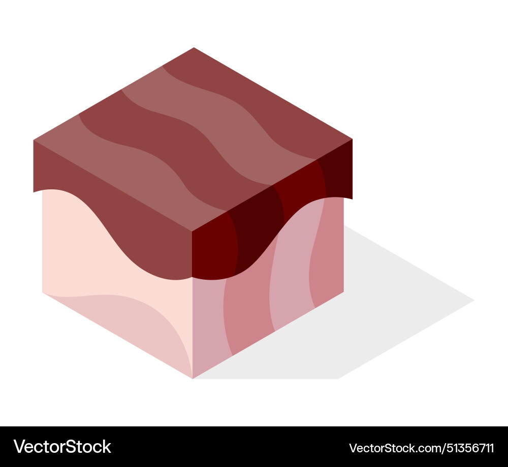 Gift box icon pastel colors wrapping design Vector Image