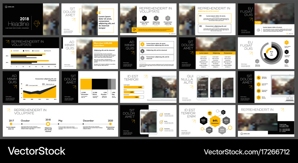 Elements for presentation templates Royalty Free Vector