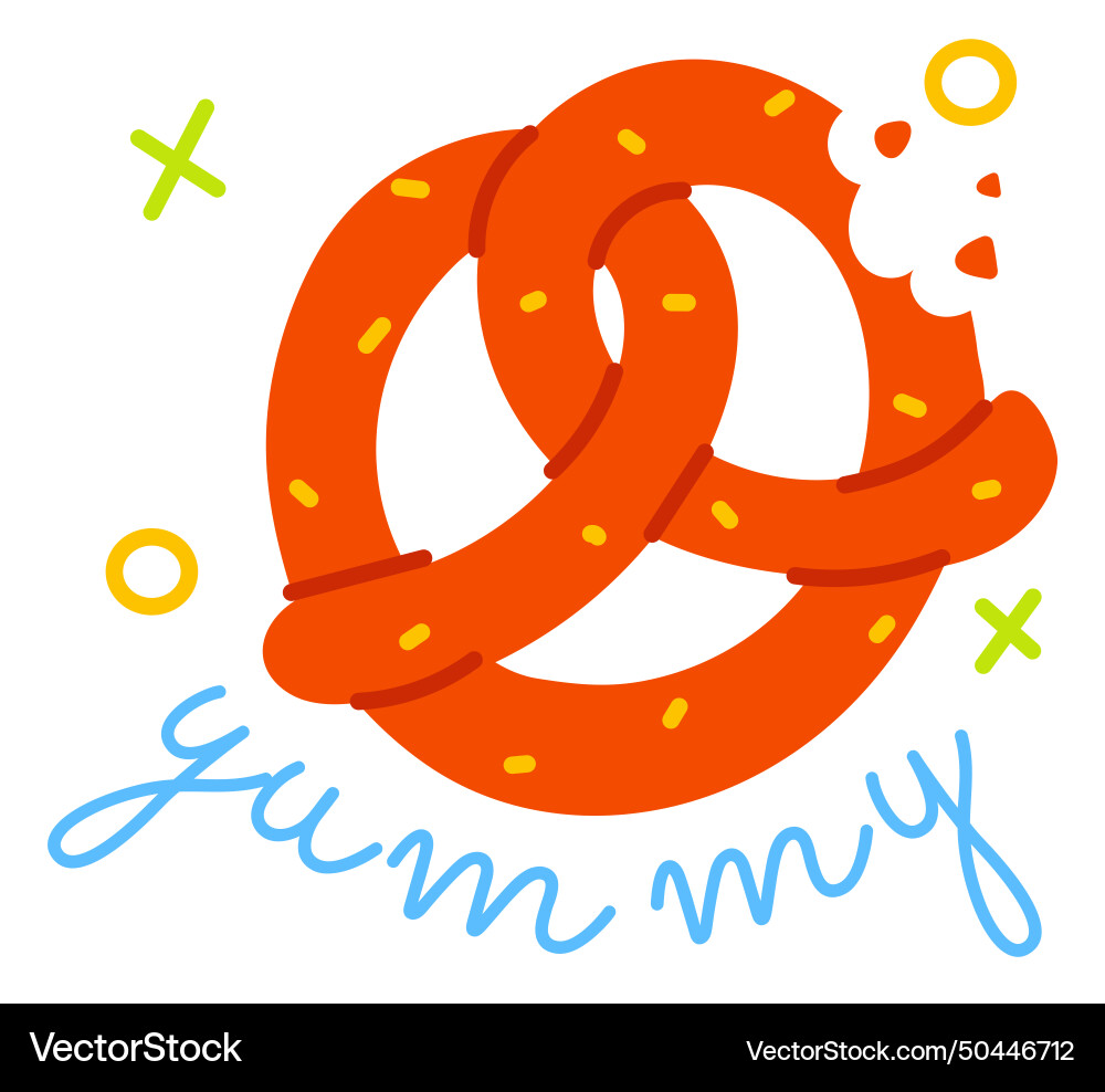 Pretzel Royalty Free Vector Image - VectorStock