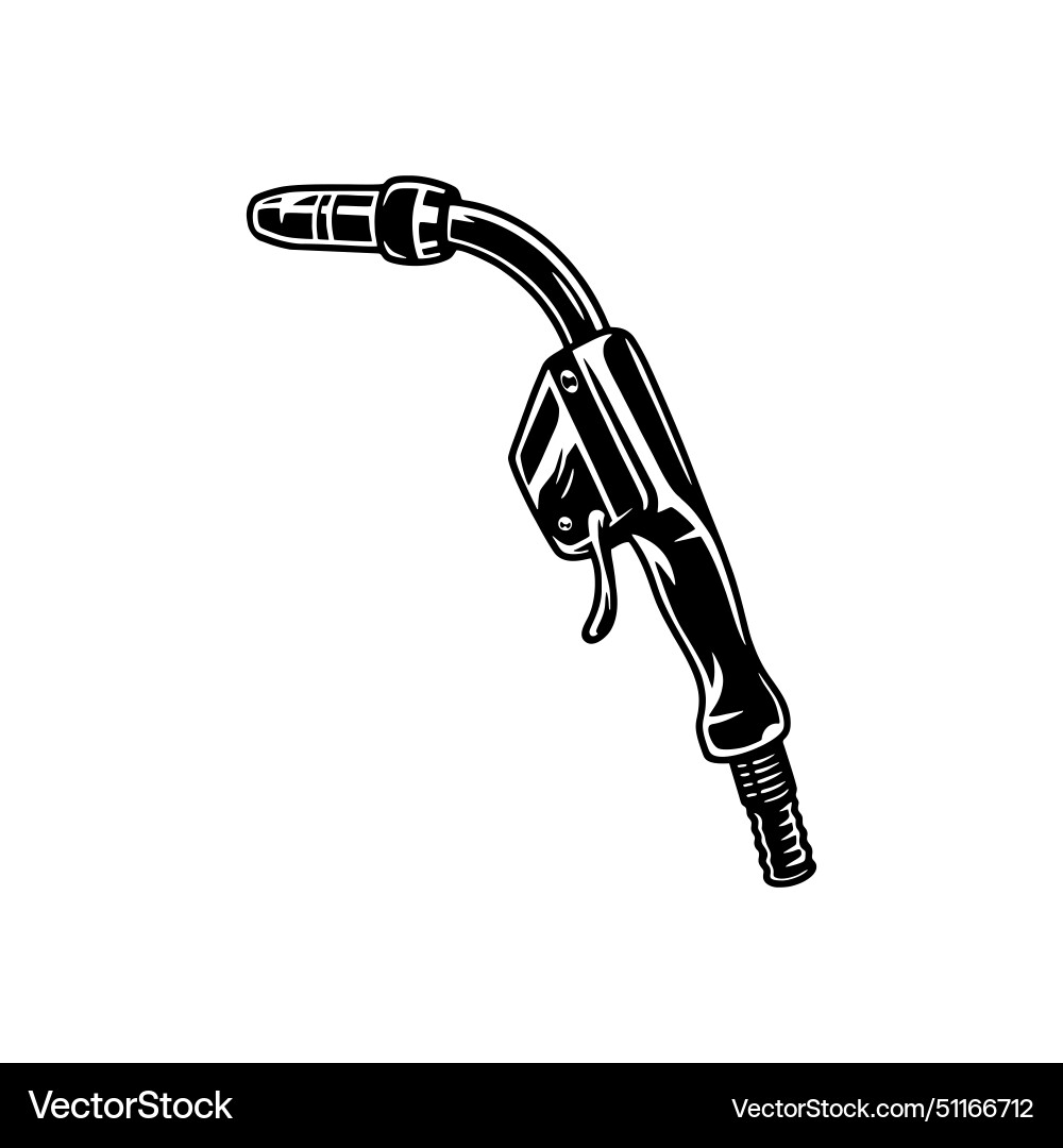 Welding torch template Royalty Free Vector Image