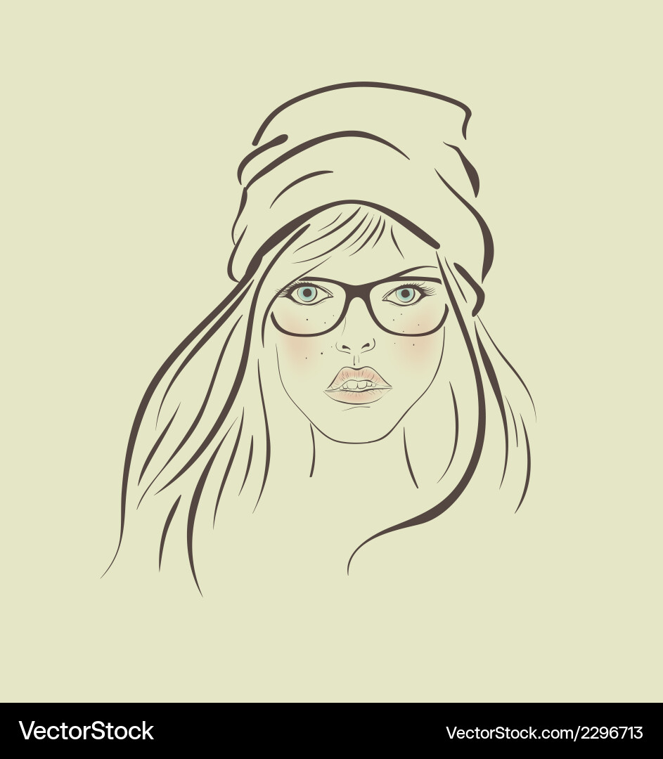 Beautiful girl Royalty Free Vector Image - VectorStock