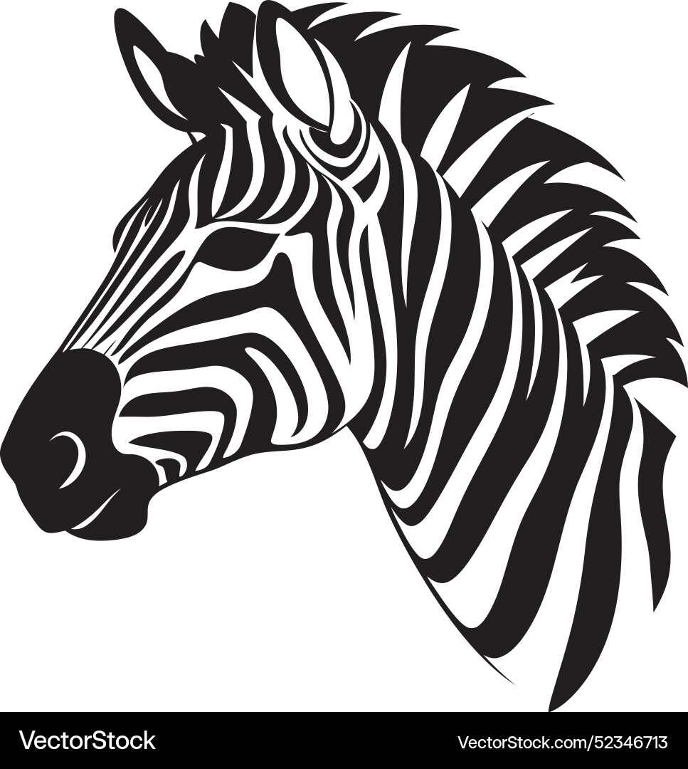 Digital precision zebra compositionabstract Vector Image