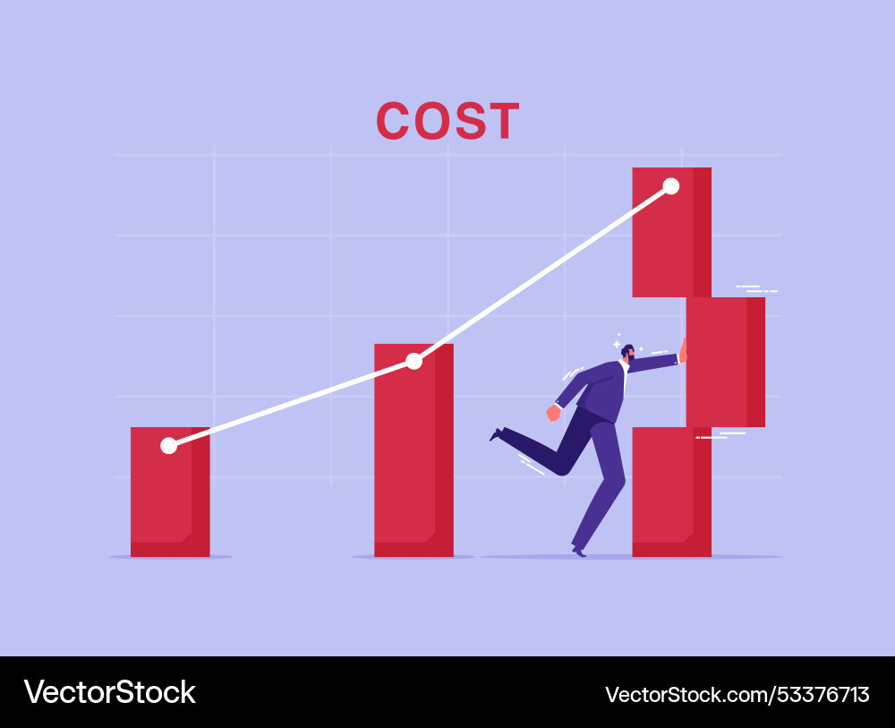 Reduce costs concept Royalty Free Vector Image