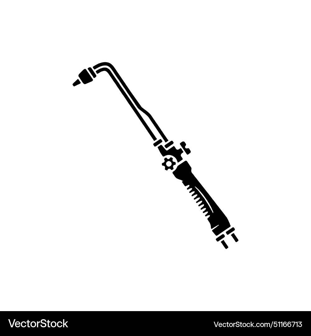 Welding torch template Royalty Free Vector Image