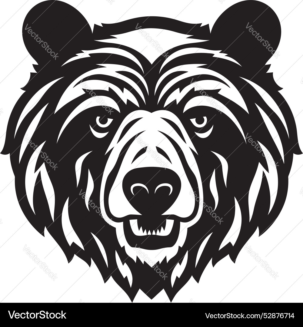 Bear tribe crest bear dynasty insignia Royalty Free Vector
