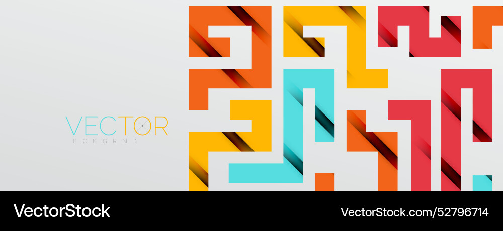 Color bend lines with shadow texture effect Vector Image