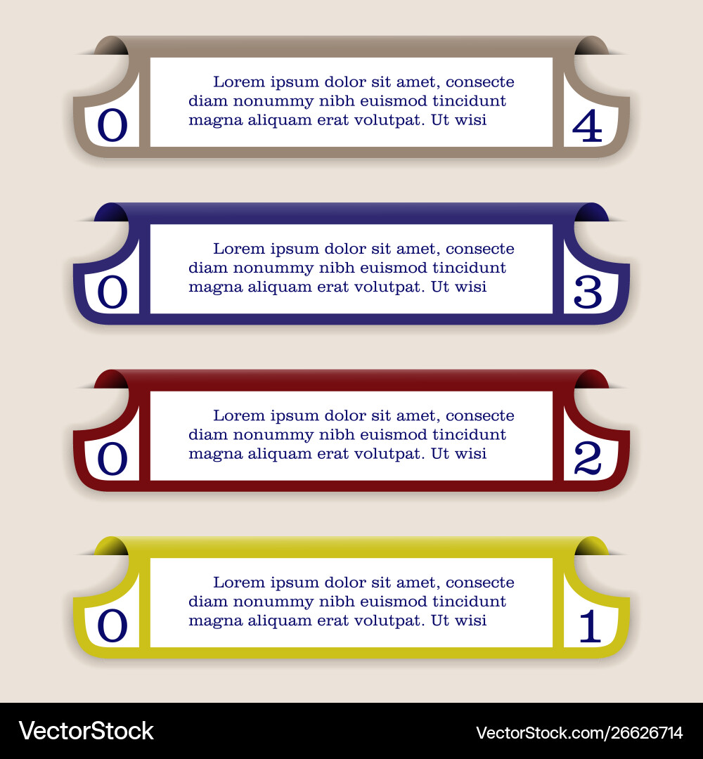 Paper label Royalty Free Vector Image - VectorStock