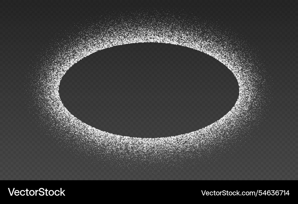 Salt frame sugar powder border flour Royalty Free Vector