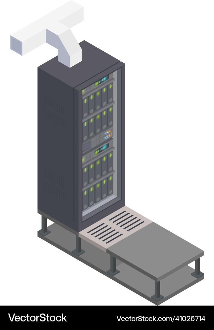 Server rack icon Royalty Free Vector Image - VectorStock