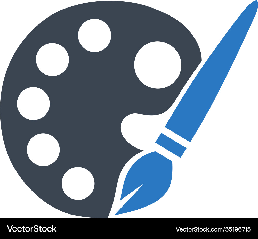 Art palette icon Royalty Free Vector Image - VectorStock